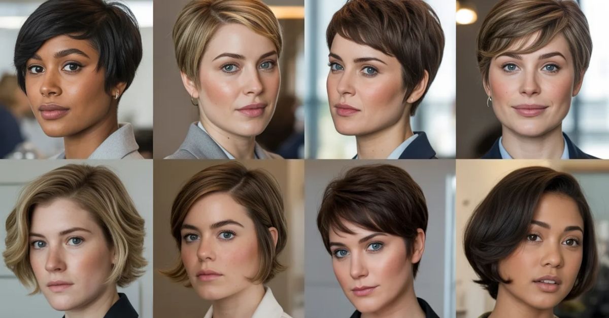 Short Hairstyles For Work Professional, Easy, And Stylish Office Hair ...